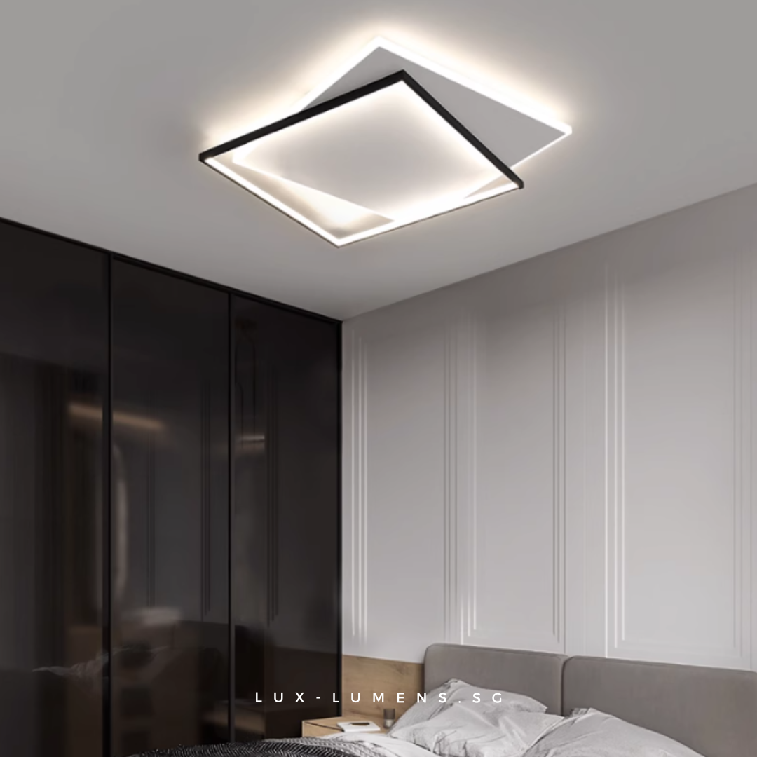 Verso - Square LEDs Ceiling Light – Lux-lumens