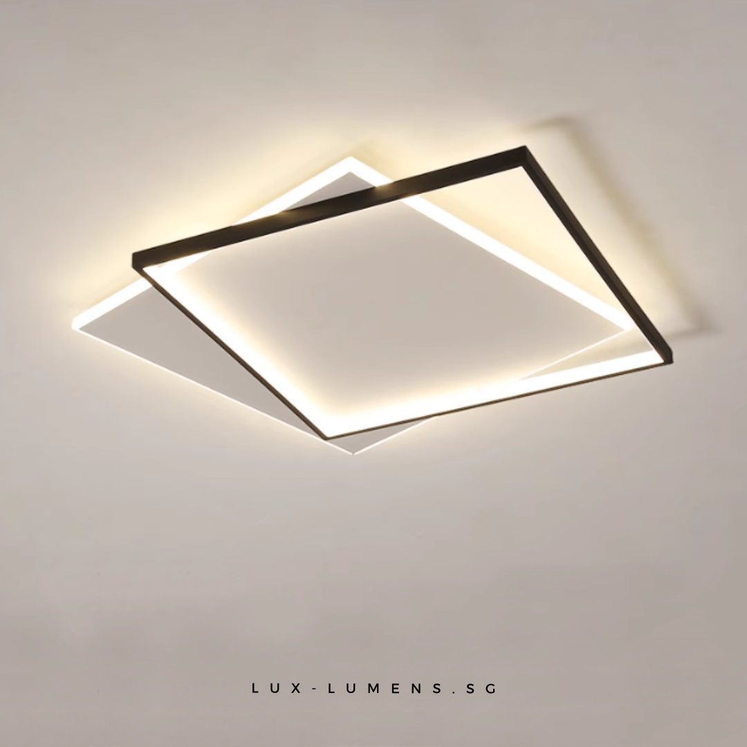 Verso - Square LEDs Ceiling Light – Lux-lumens
