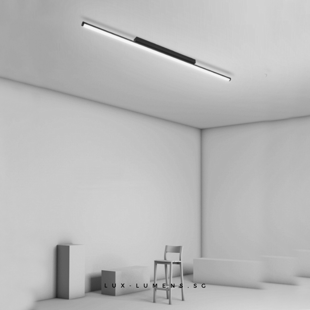 Led Linear Ceiling Fixture Lithonia Lighting Brushed Nickel Linear